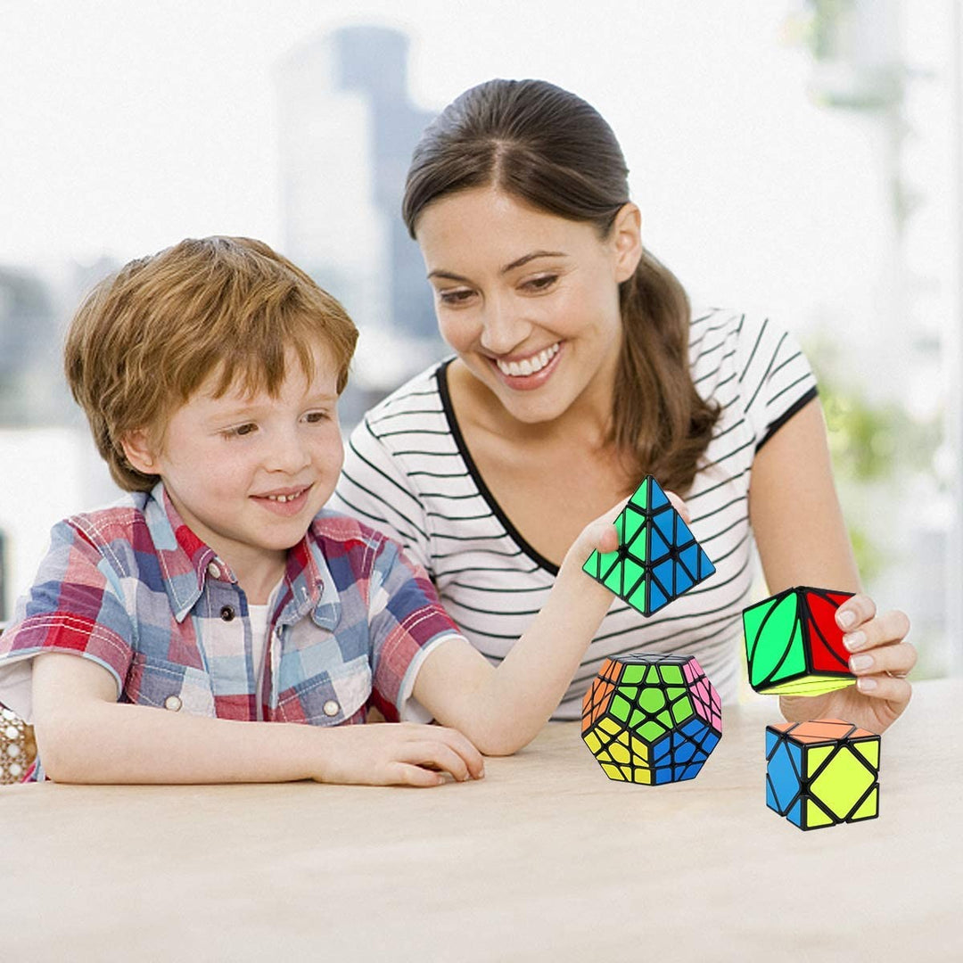 Qiyi Non Cube Shape Gift Pack Black: Pyraminx, Skewb, Megaminx, Ivy Cu ...